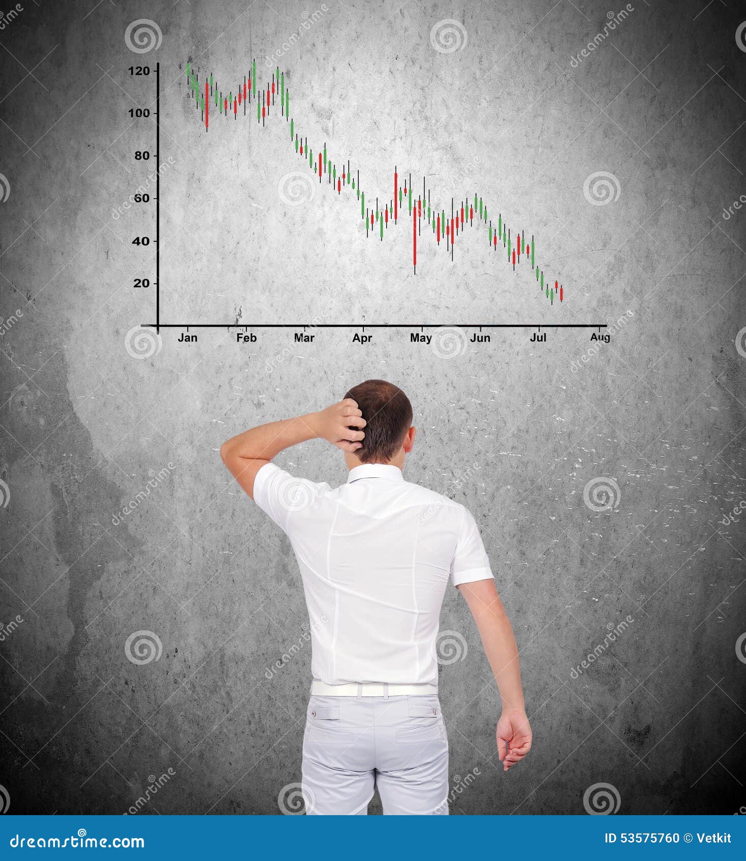 Man thinking stock photo. Image of arrow, failure, analysis - 53575760