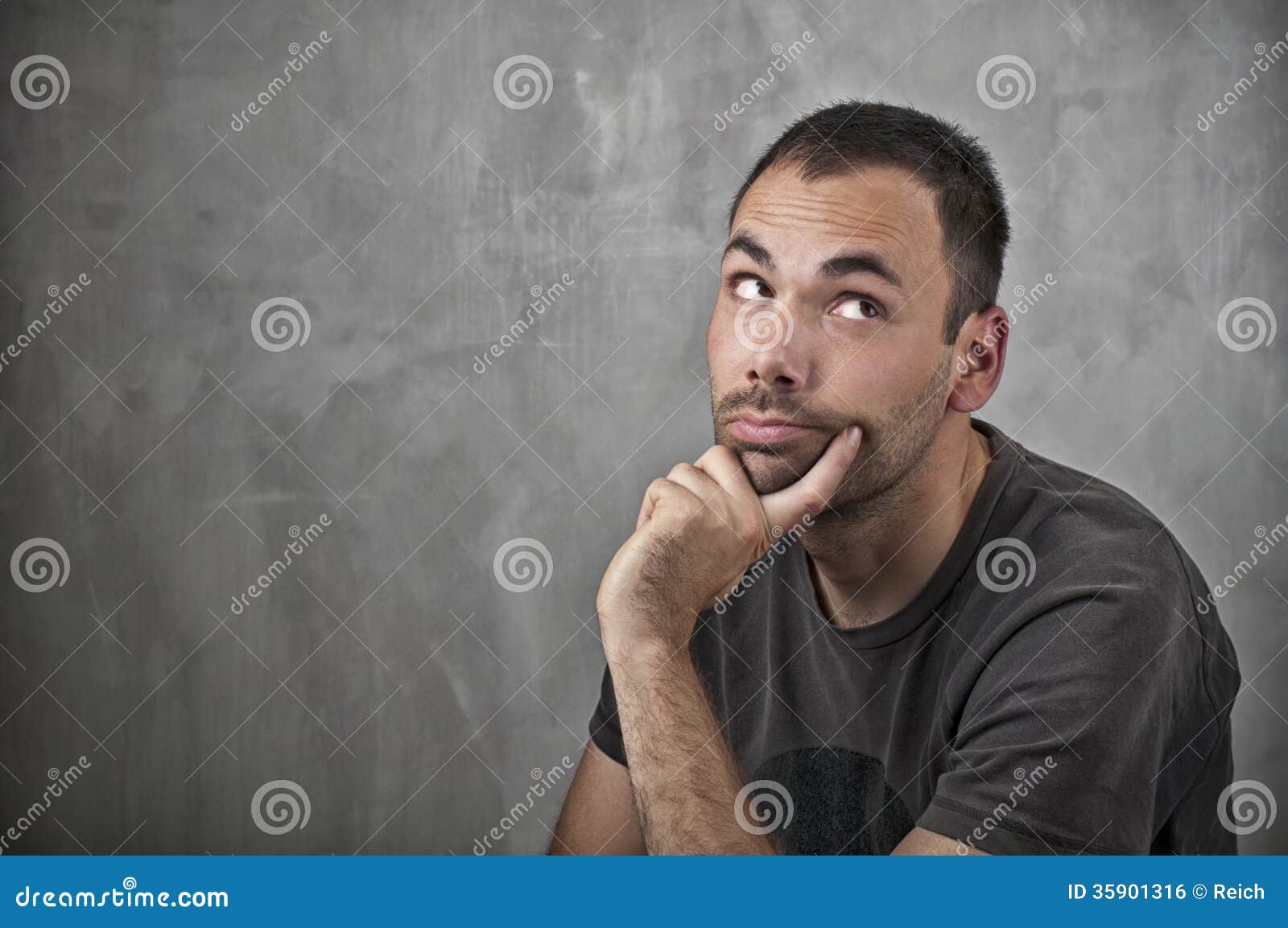 Man thinking stock photo. Image of people, genius, decision - 35901316