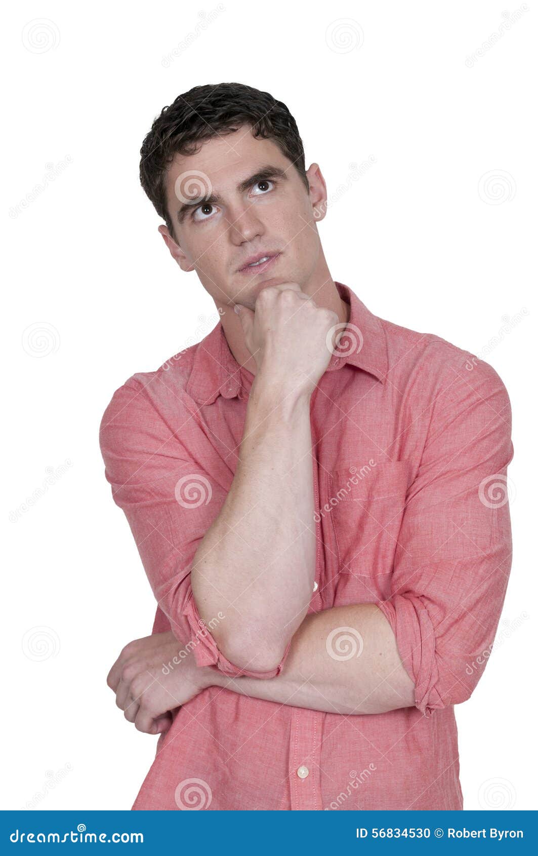Man thinking stock photo. Image of clueless, daydreamer - 56834530