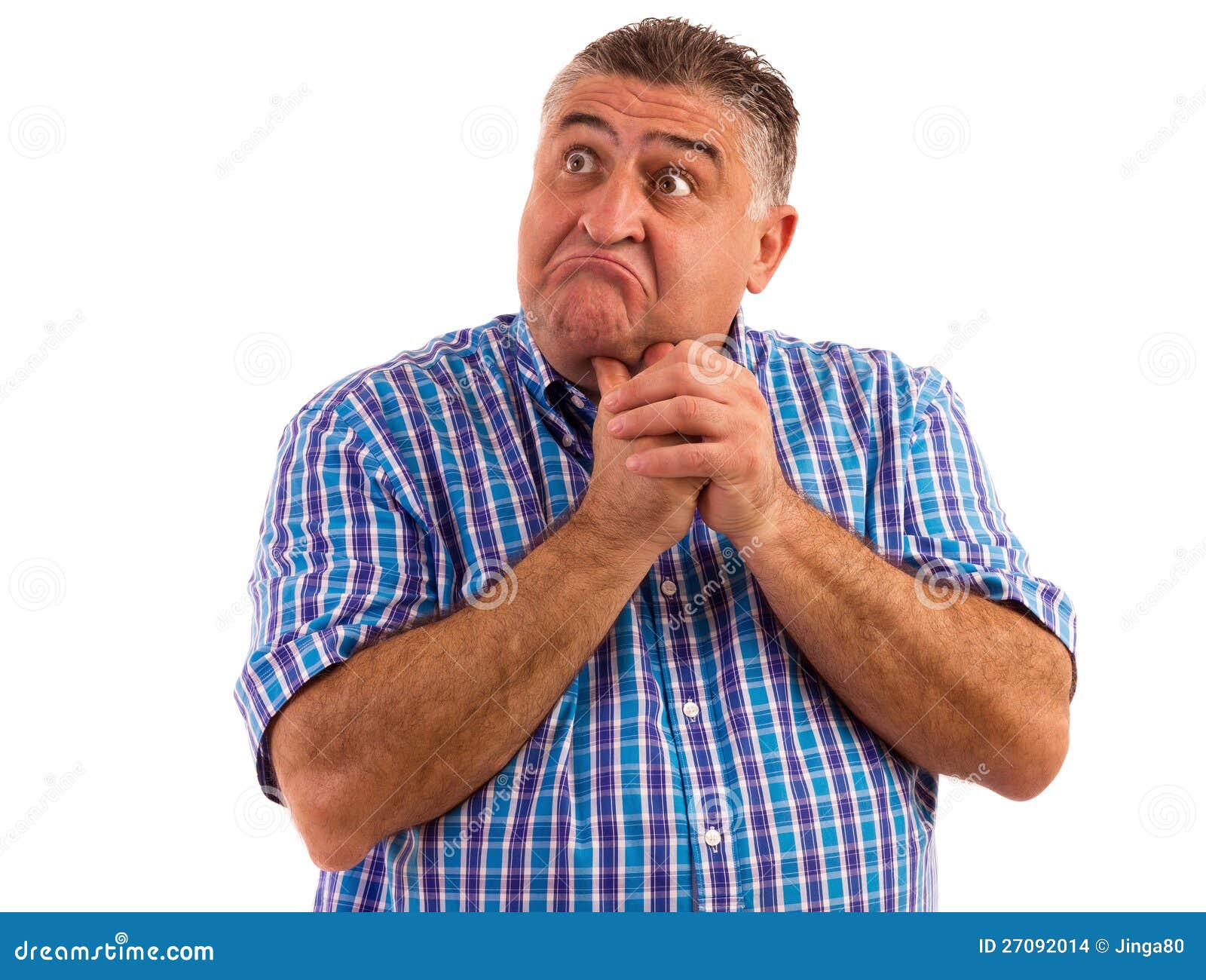 Man thinking hard. stock photo. Image of chin, face, isolated - 27092014