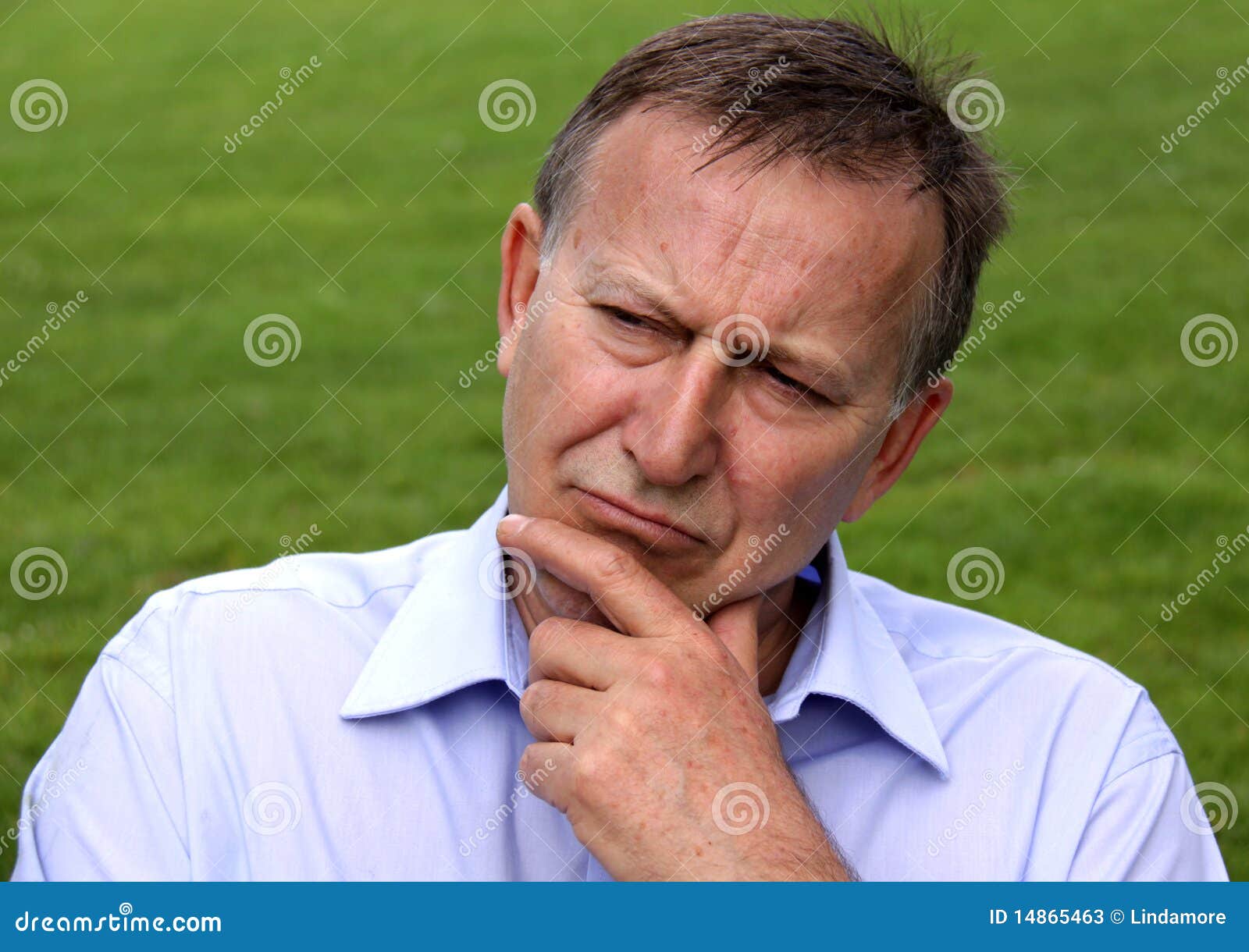 Man Thinking about How To Solve a Problem Stock Image - Image of human ...