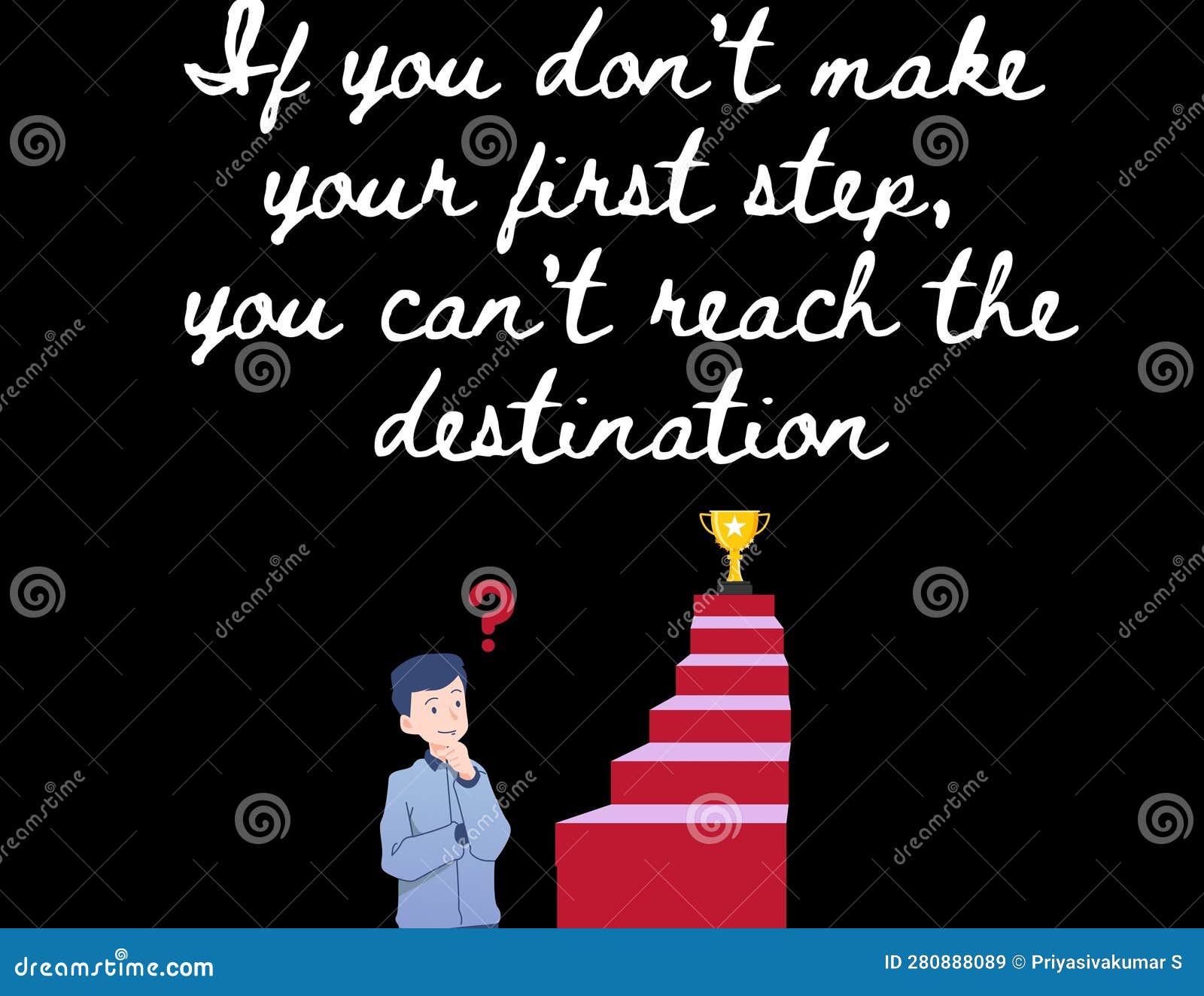 Man Thinking How To Take First Big Step To Make Success - 1 Stock ...