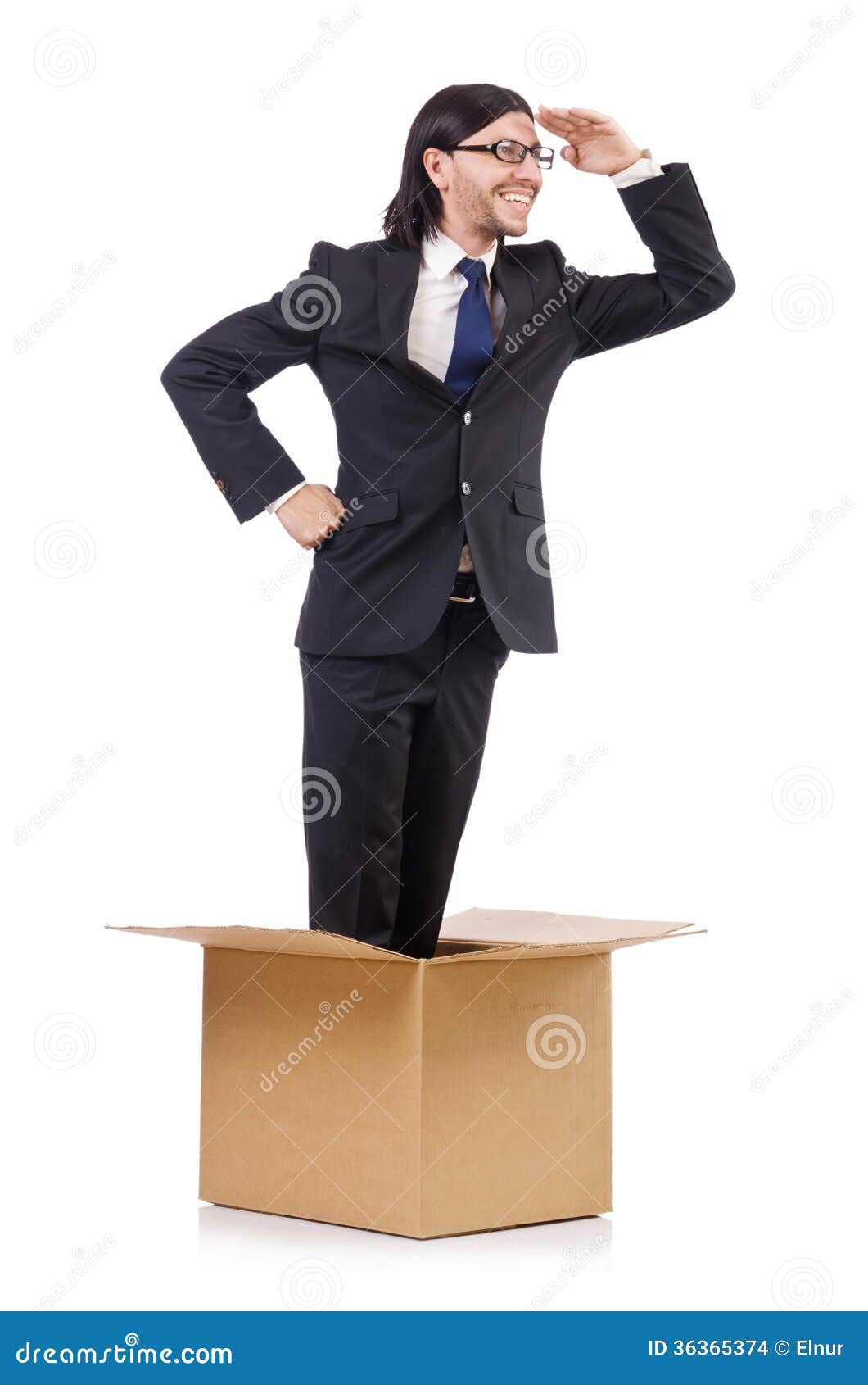 Man in thinking out stock photo. Image of service, industry - 36365374