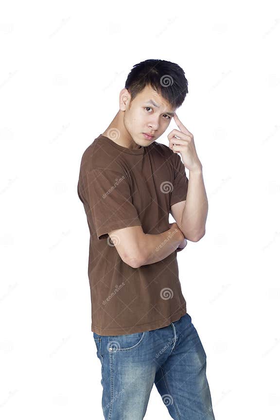 Man Thinking about a Problem Stock Photo - Image of think, lifestyle ...