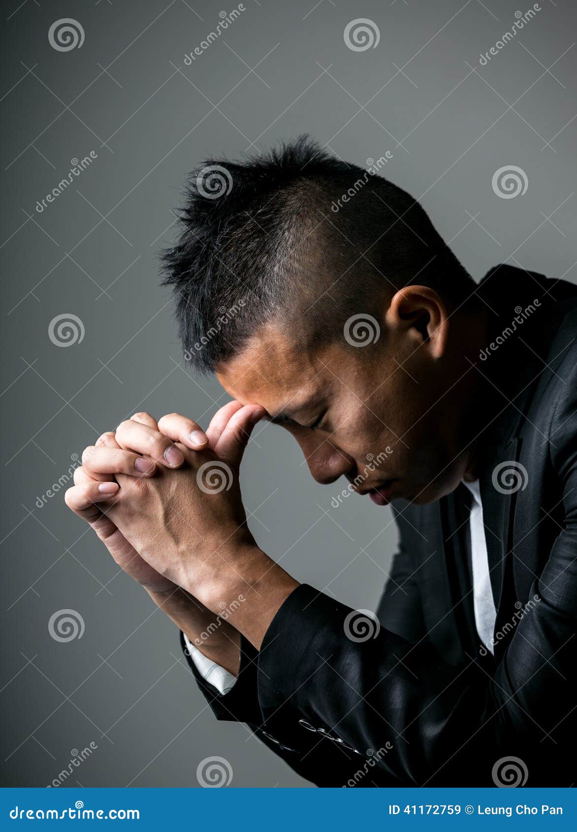 Man thinking seriously stock image. Image of profession - 41172759