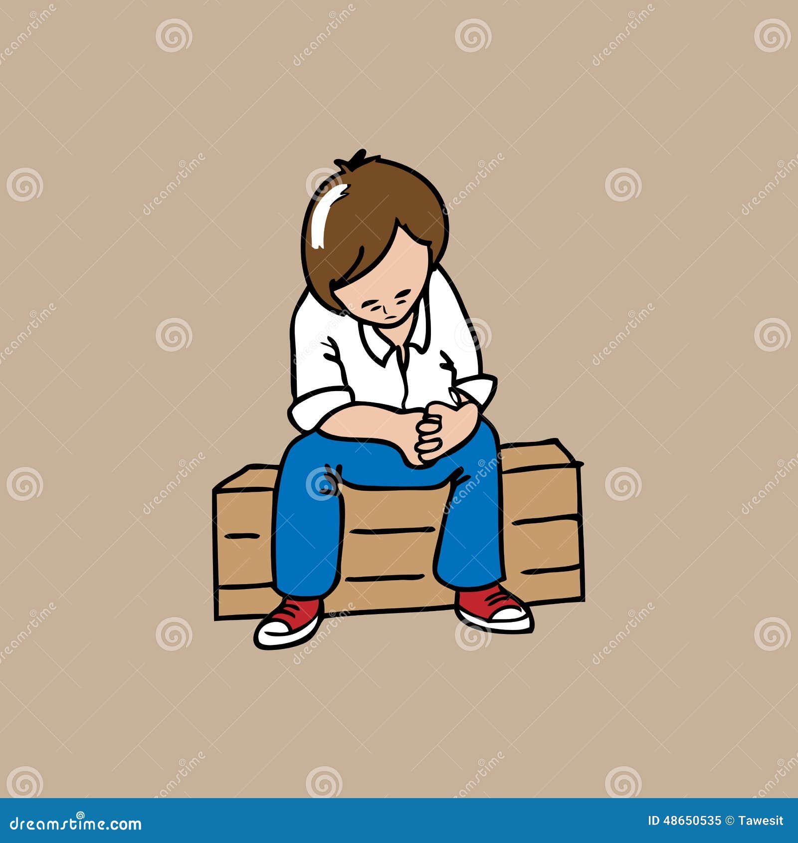 Animated Man Sitting