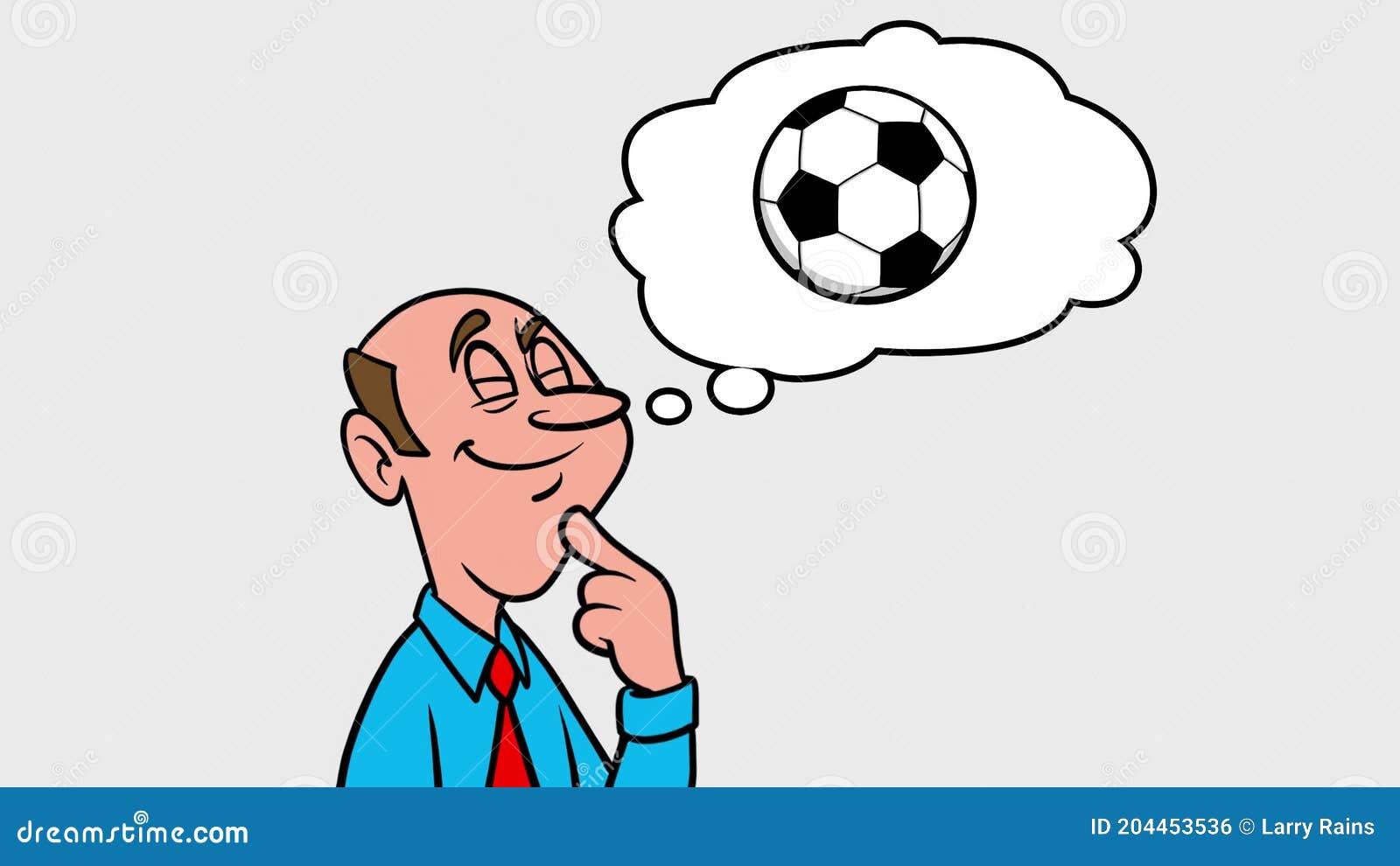 Man Thinking about Soccer - 4k Animation with Alpha Channel, No ...