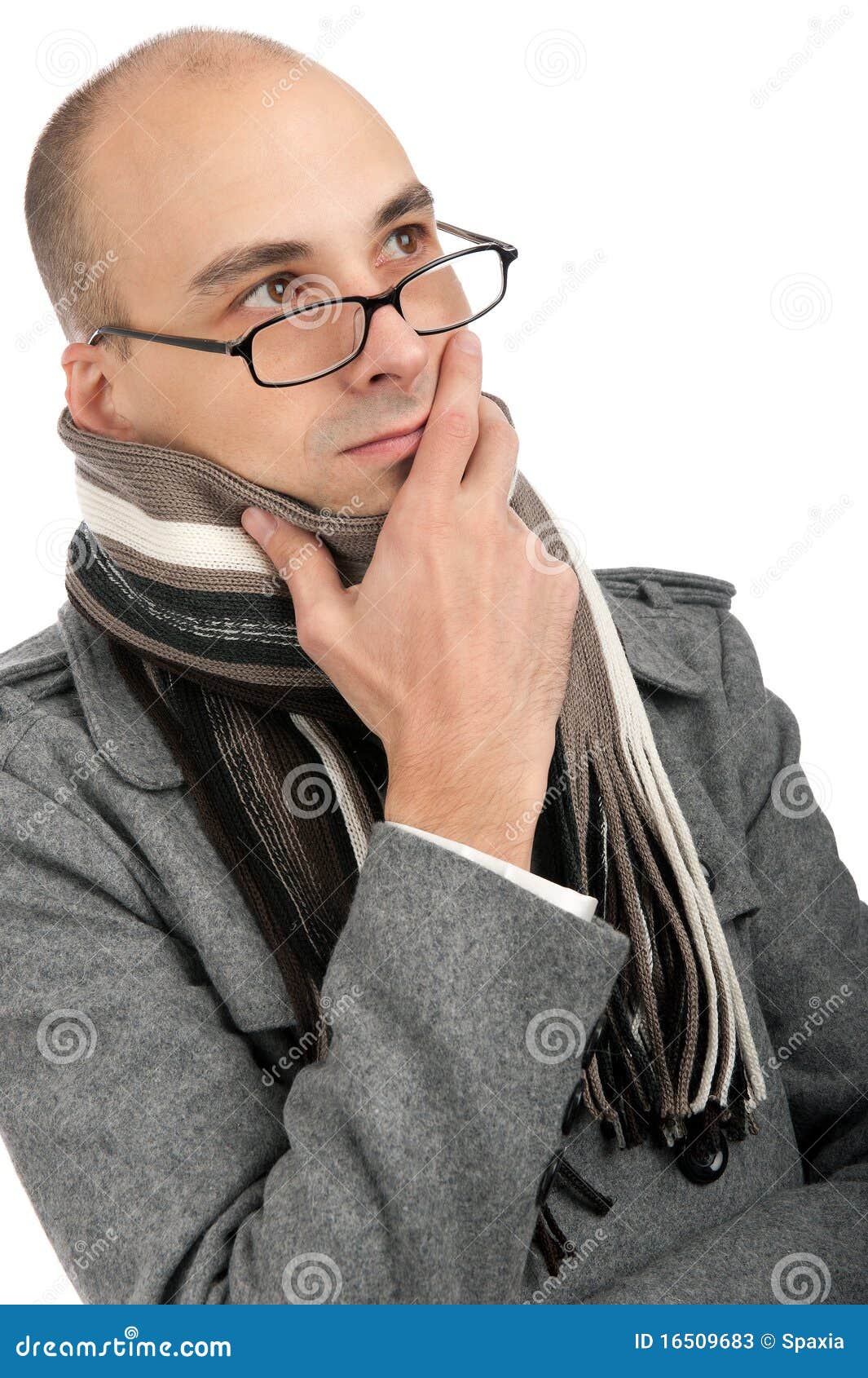 Man Thinking about Something Stock Image - Image of character, artist ...