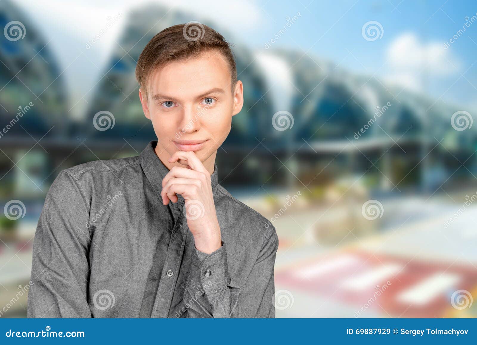 Man Thinking about Something Stock Image - Image of manager, expression ...