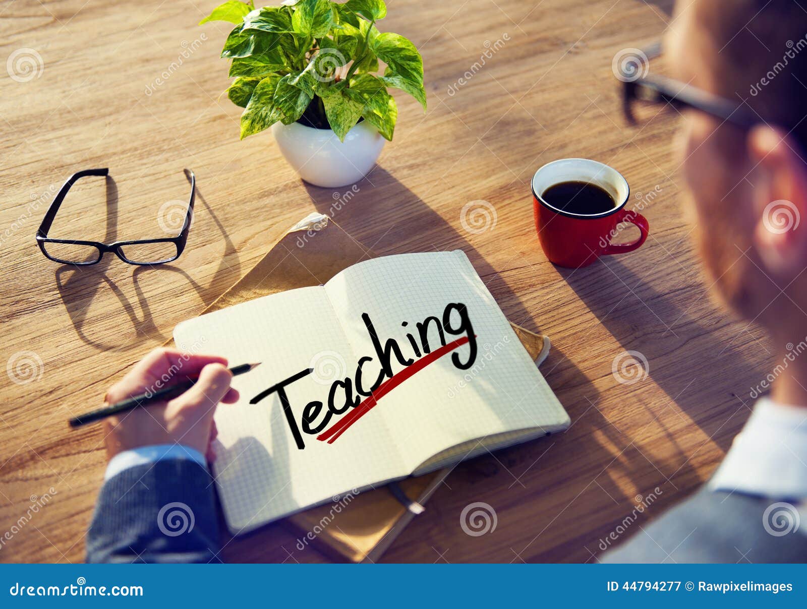 Man Thinking about Teaching Concepts Stock Image - Image of teacher ...