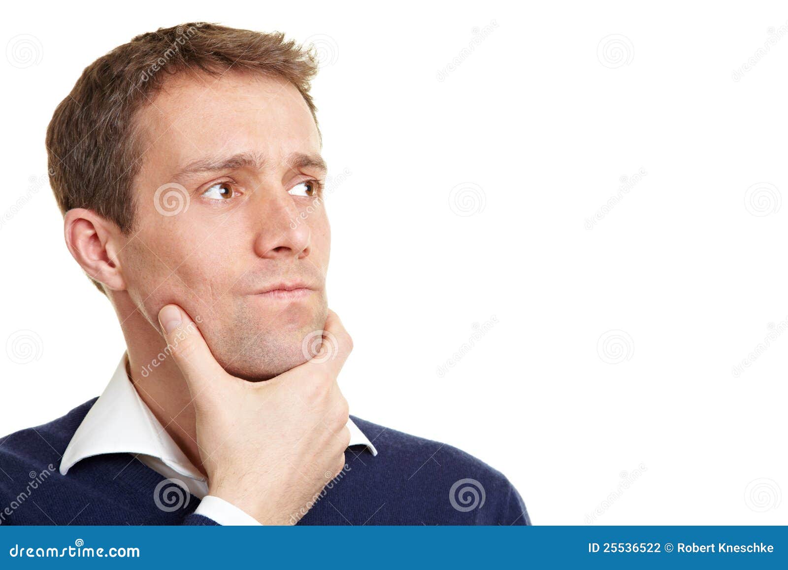 Man thinking thoughful stock photo. Image of thoughts - 25536522