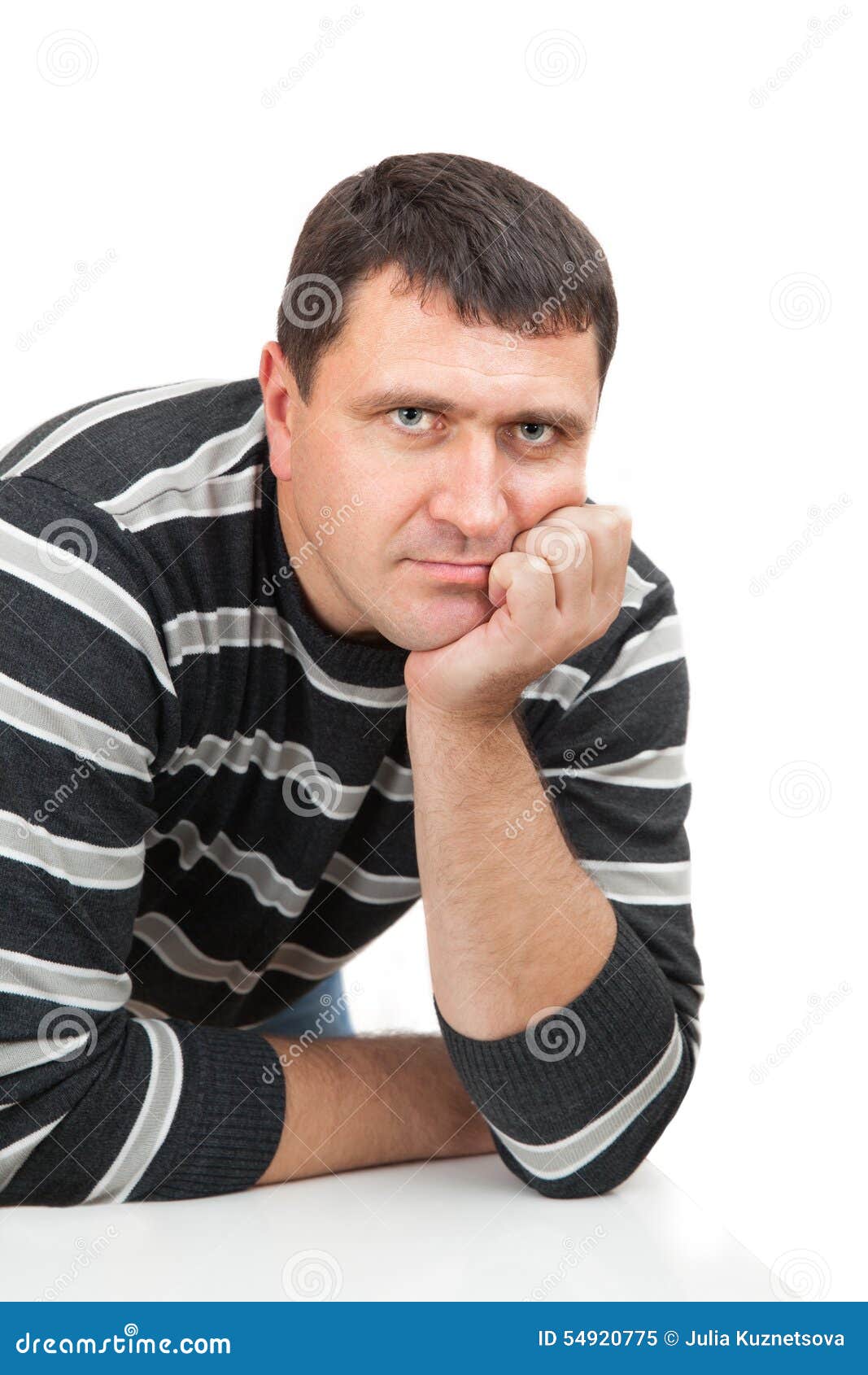 The Man Thinks about a Problem Stock Image - Image of problem, gaze ...