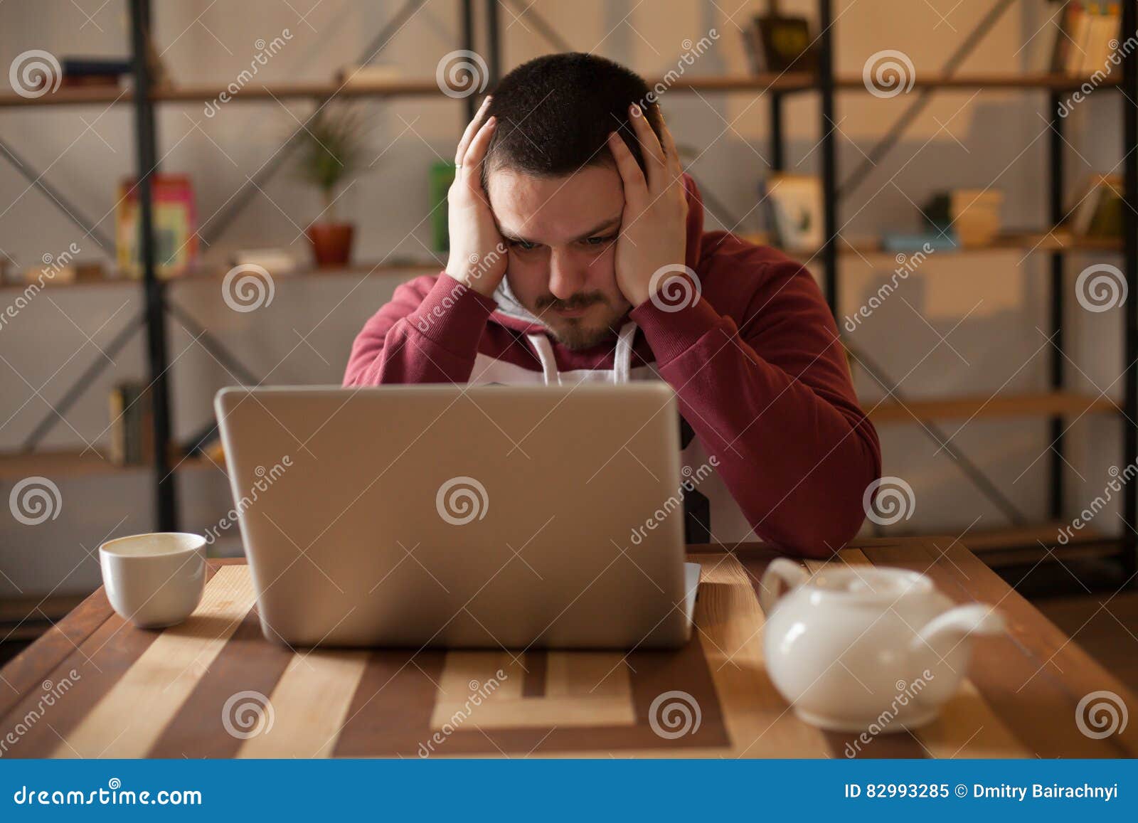 Man thinks about something stock image. Image of worker - 82993285