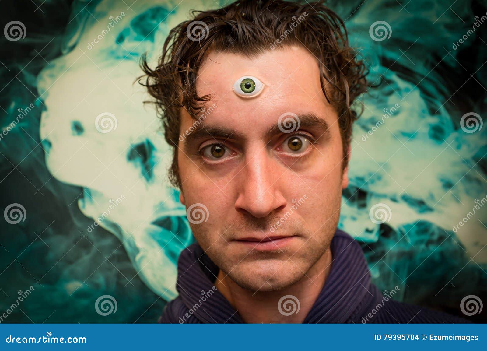 Man Third Eye stock photo. Image of teller, person, fortuneteller ...