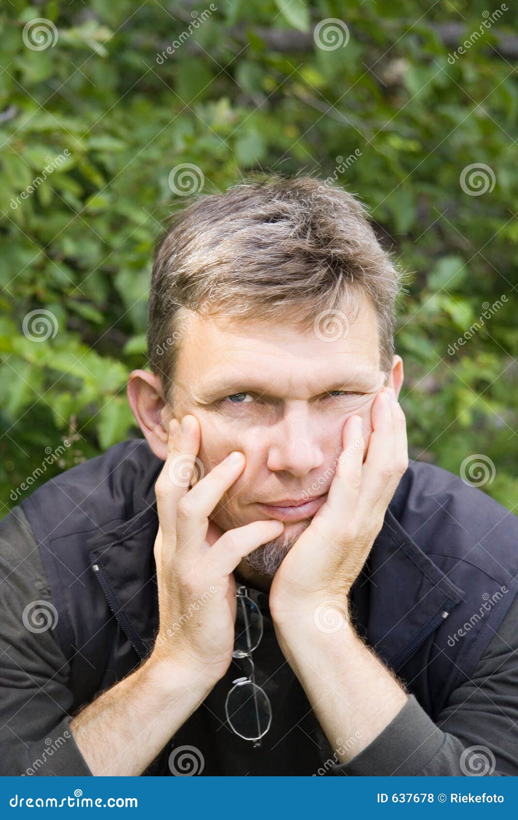 Man in thoughts stock photo. Image of handsome, meditation - 637678