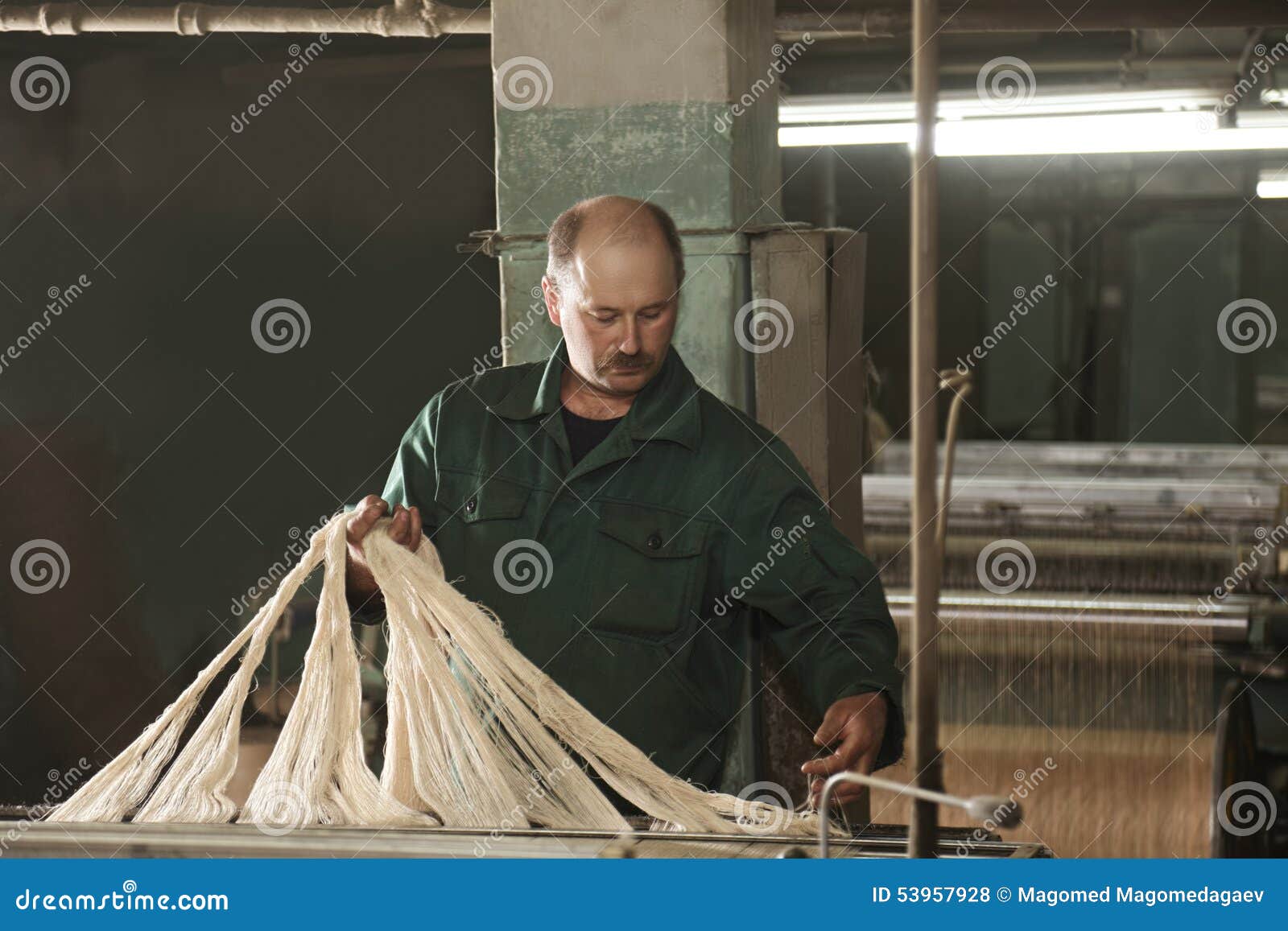 Man with threads stock photo. Image of male, labour, employee - 53957928
