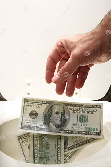 Man throwing away money stock photo. Image of cash, hand - 5276852