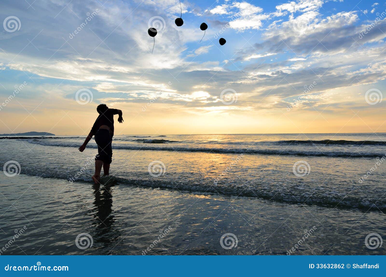 Man throwing coconut stock photo. Image of magic, morning - 33632862