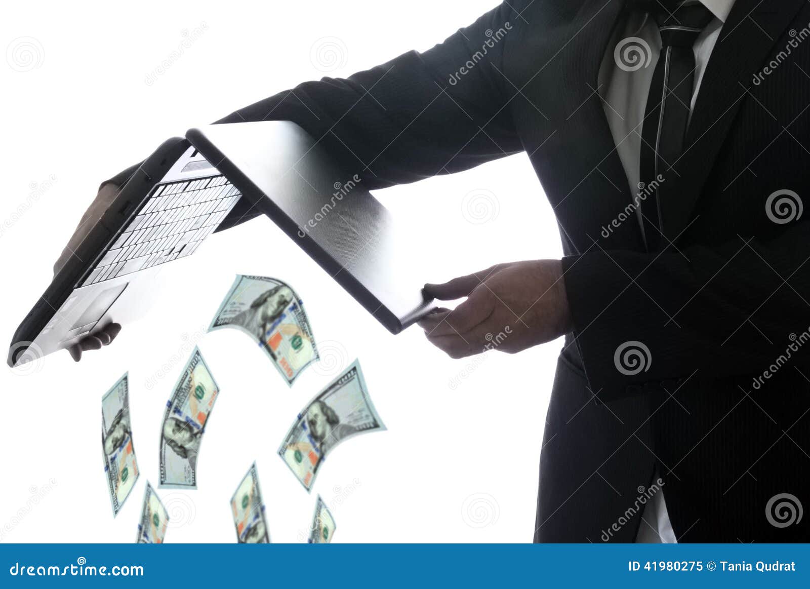 Throwing Money Away: Bills In Garbage Can Stock Image | CartoonDealer ...