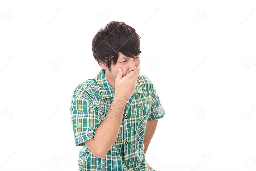 Man throwing up stock image. Image of japanese, frustration - 143205433