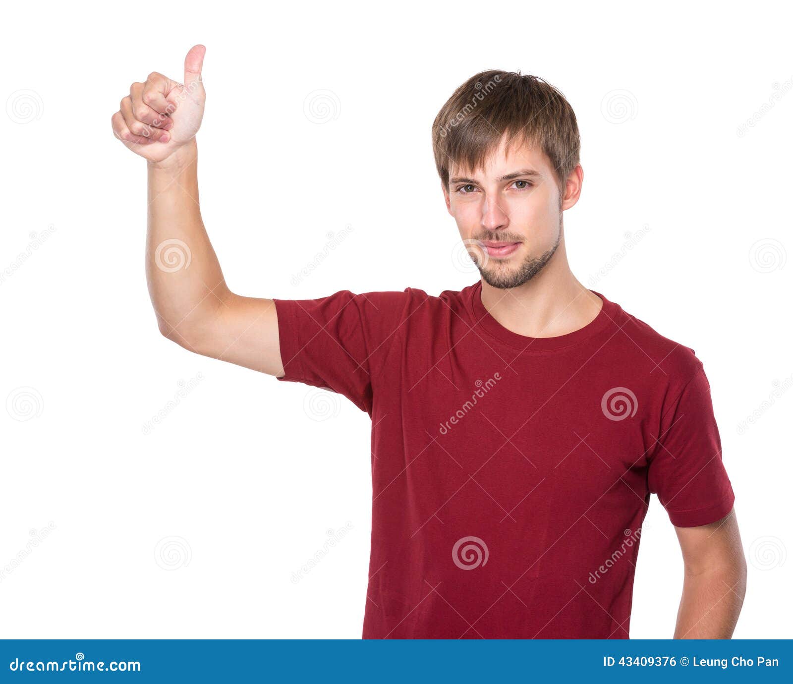 Man with thumb up stock photo. Image of agree, isolated - 43409376