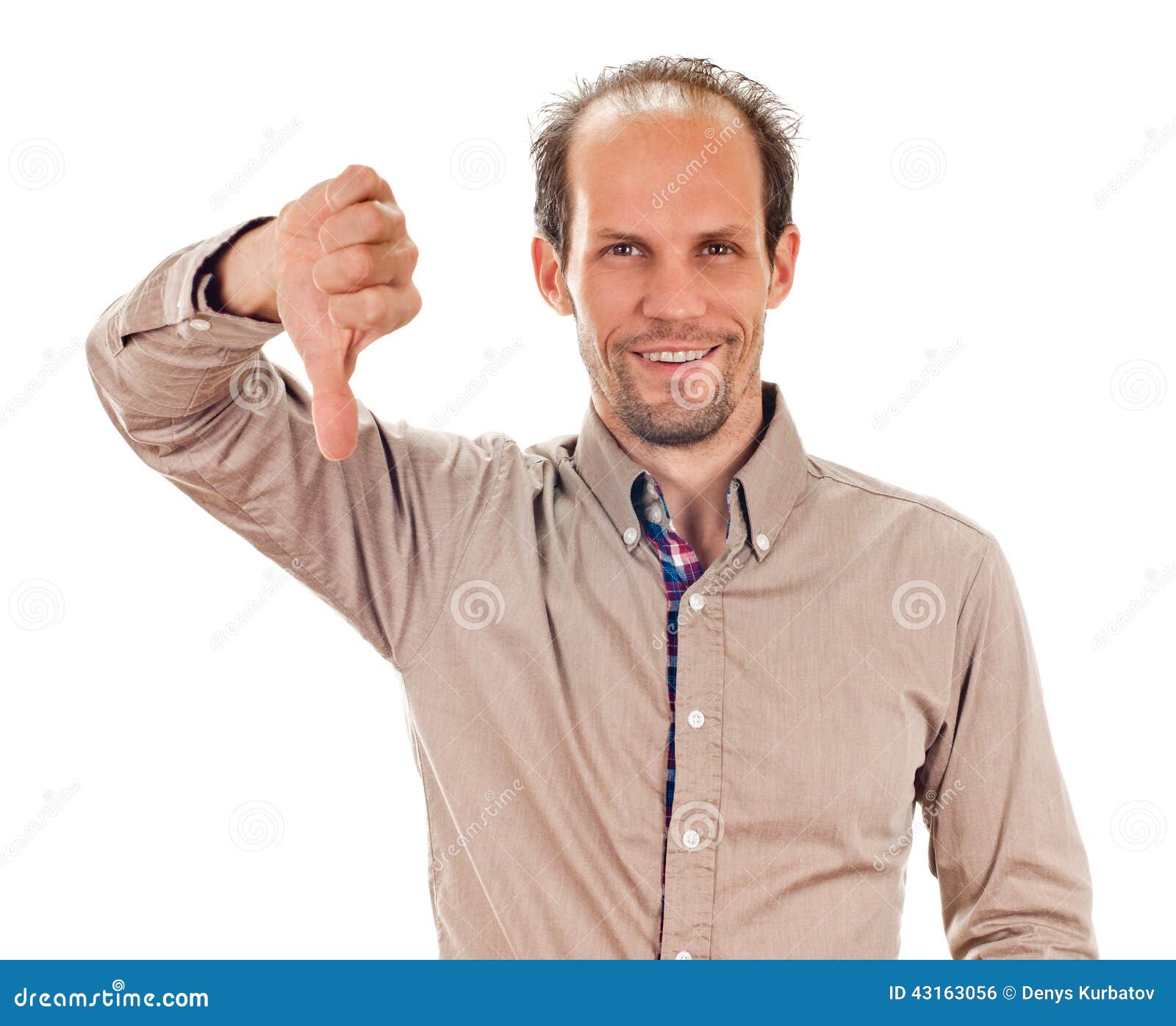 Man thumbs down stock photo. Image of male, sign, adult - 43163056