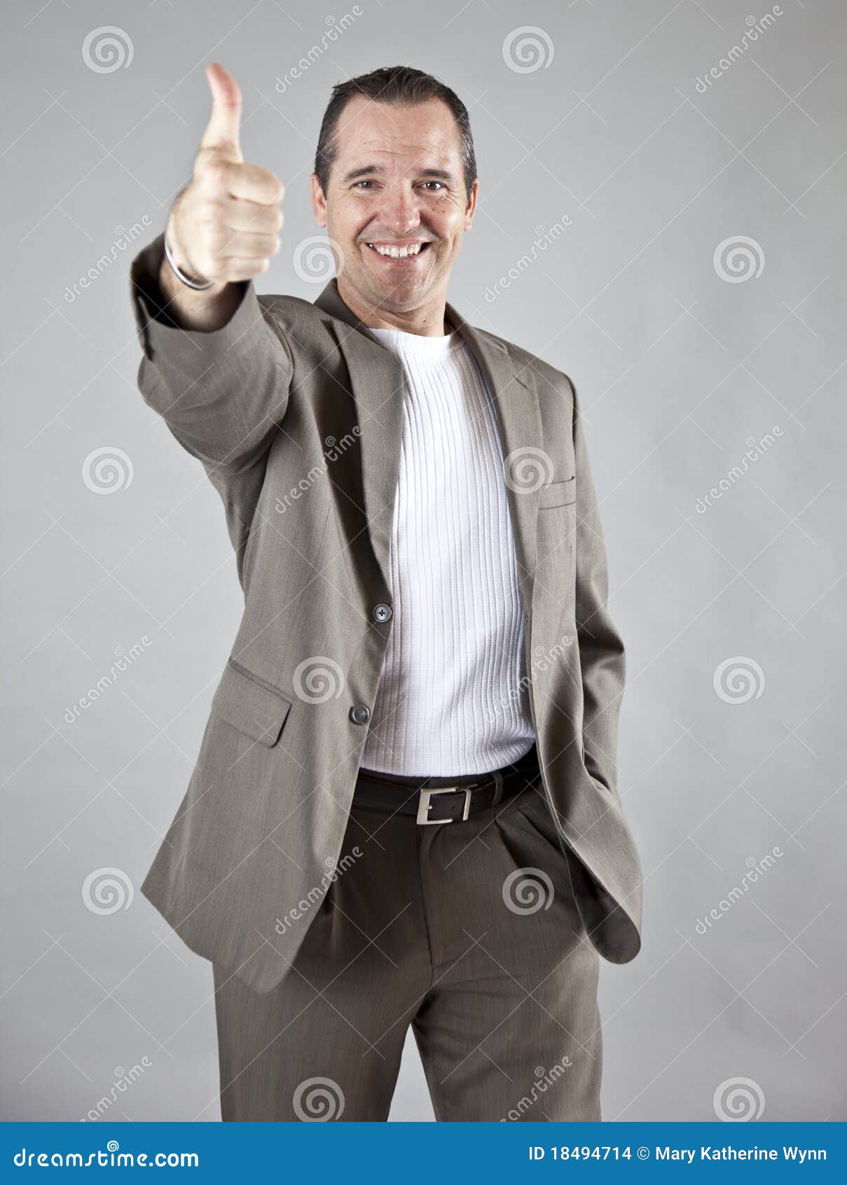 Man thumbs up stock photo. Image of portrait, aged, contemporary - 18494714