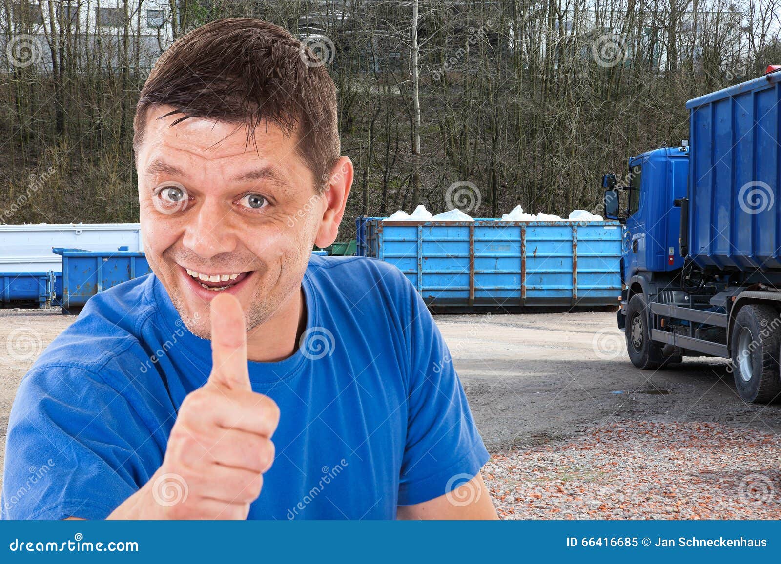 Thumbs Up For Recycling Plastic Waste And Separation Garbage Royalty ...