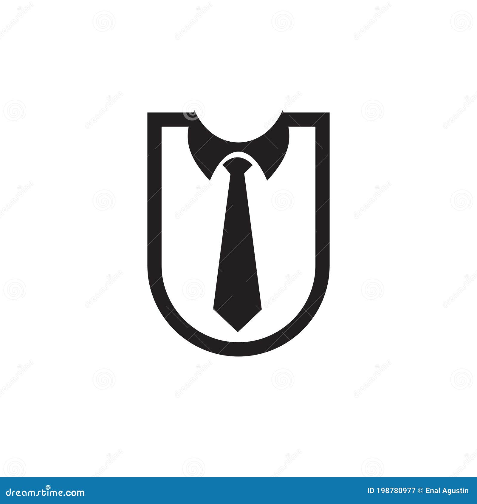 Man Tie Logo Design Template Stock Vector - Illustration of shape ...