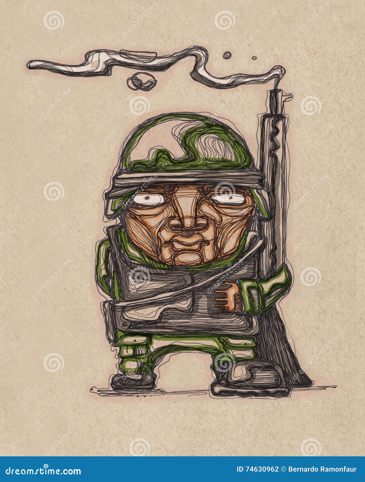 Man Tied with Ropes Illustration Stock Illustration - Illustration of ...