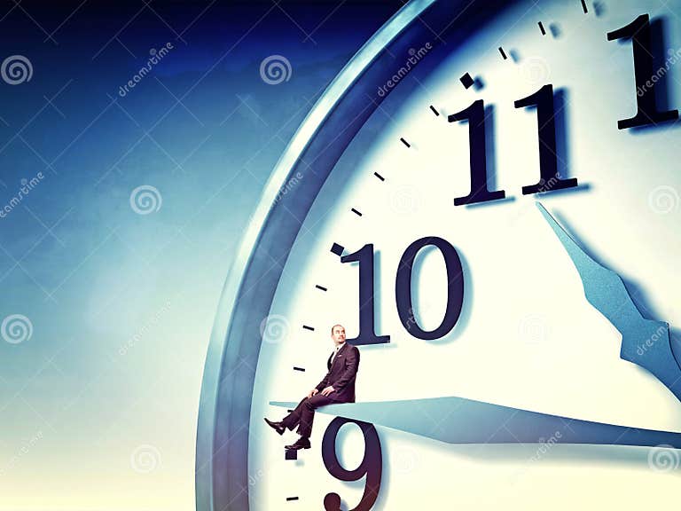 Man and time stock illustration. Illustration of vintage - 28914727