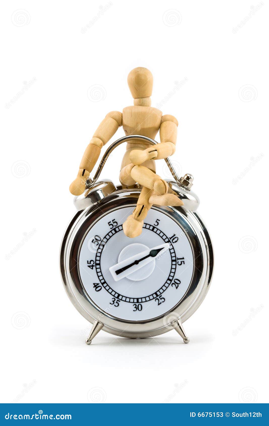 A Man on Time - Mini Mannequin with Timer Stock Image - Image of ...