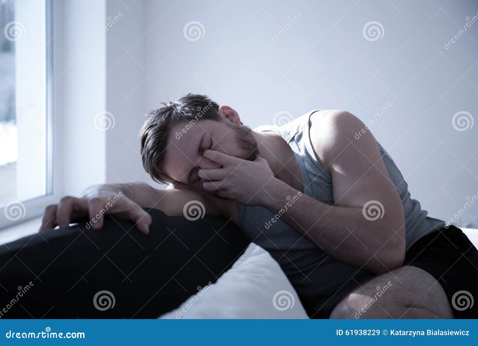 Man Tired after Sleepless Night Stock Image - Image of tiresome, tired ...