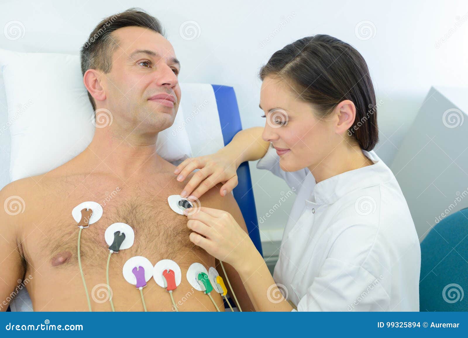 Man To Perform Electrocardiogram Stock Photo - Image of medical ...