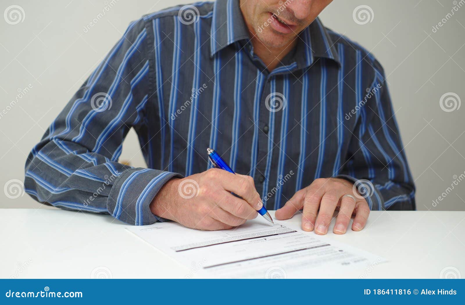 Man about To Sign Paperwork Document Stock Photo - Image of agreement ...