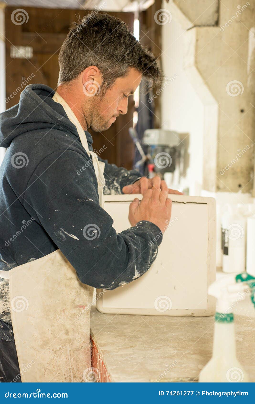 Man To Split Plaster Mold Stock Photos - Free & Royalty-Free Stock ...