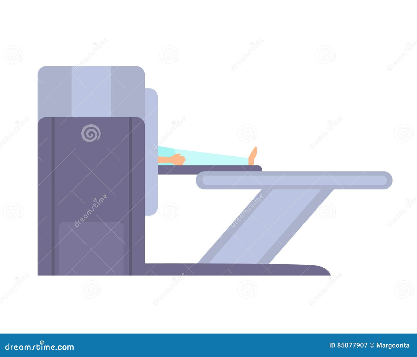 MRI Tomography Scanner In Hospital, Muslim Doctor And Patient On ...