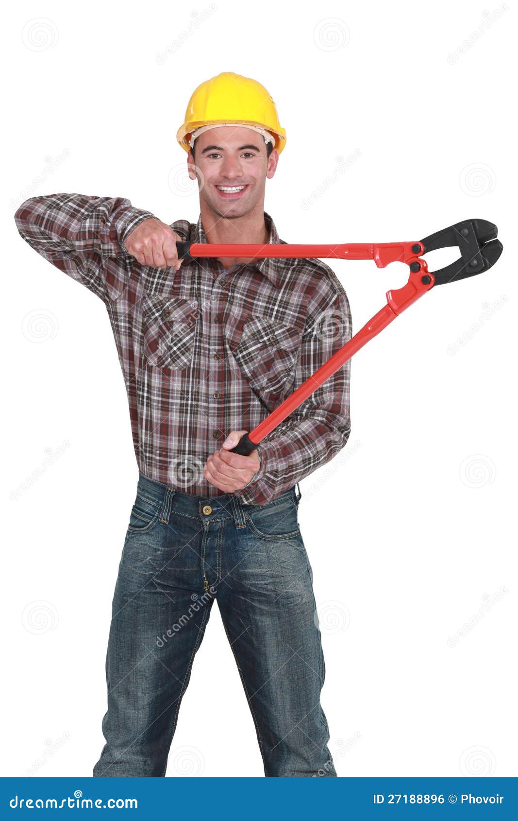 Man with tongs stock photo. Image of mason, hand, pressure - 27188896