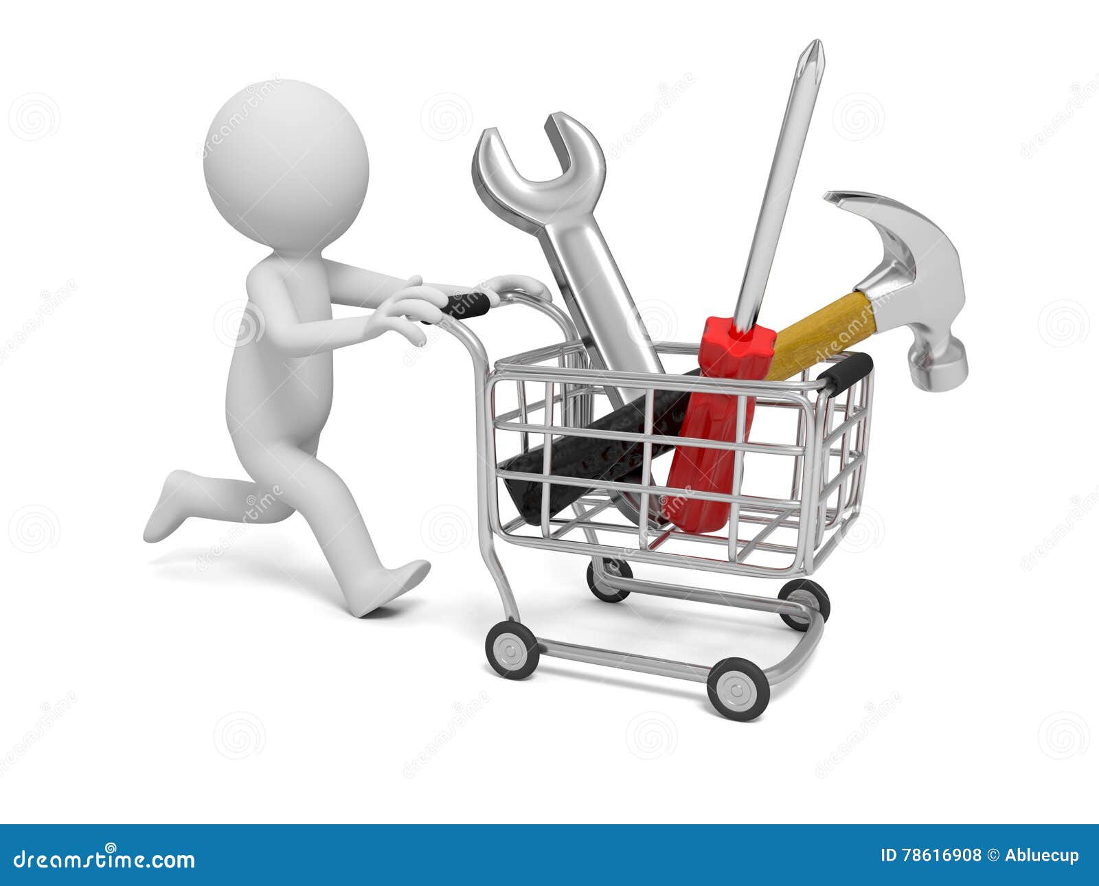 Man with tool stock illustration. Illustration of construction - 78616908