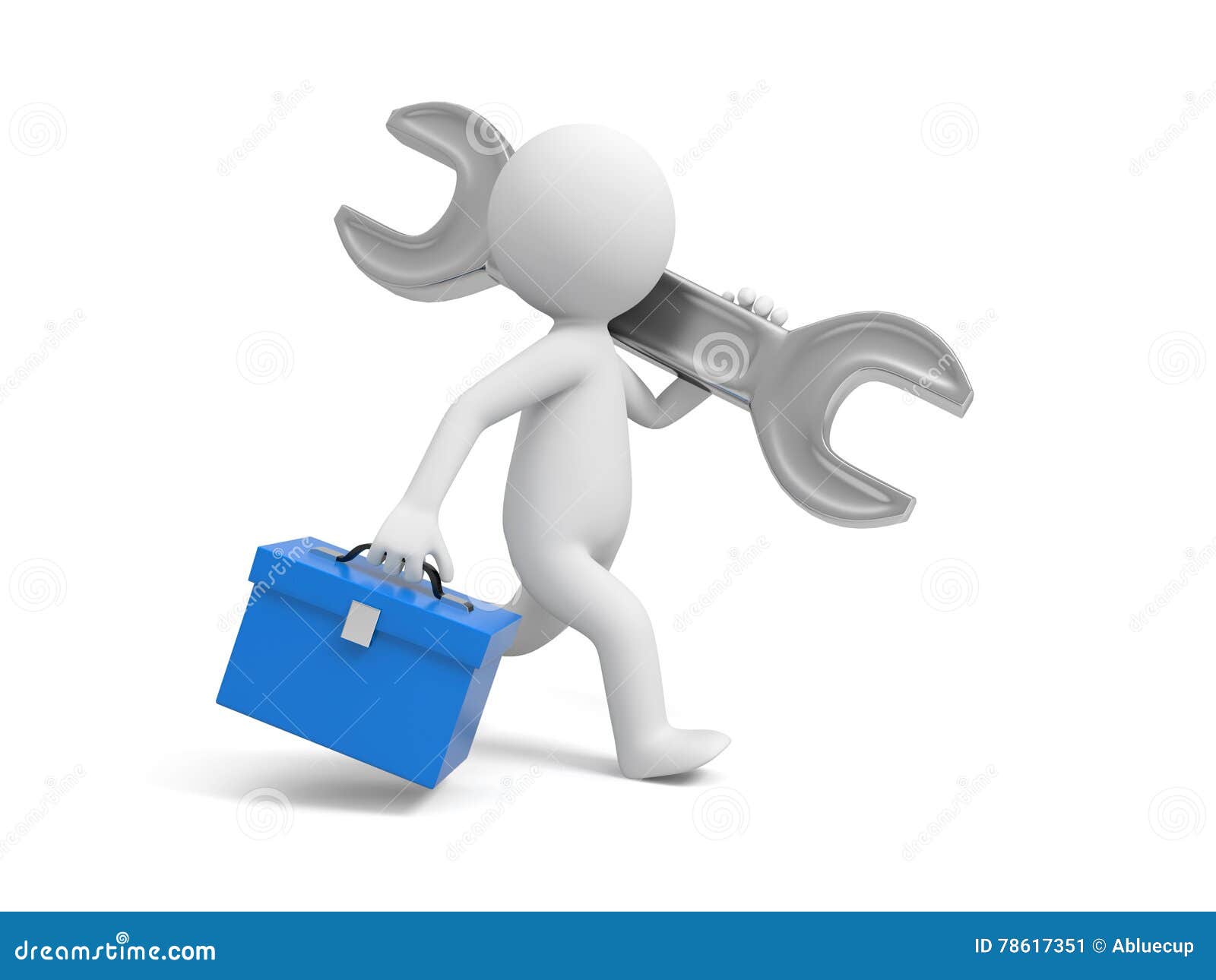 Man with tool stock illustration. Illustration of industry - 78617351