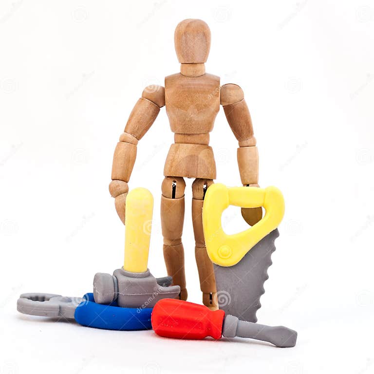 Man and Tools stock image. Image of handles, soft, worker - 24126329