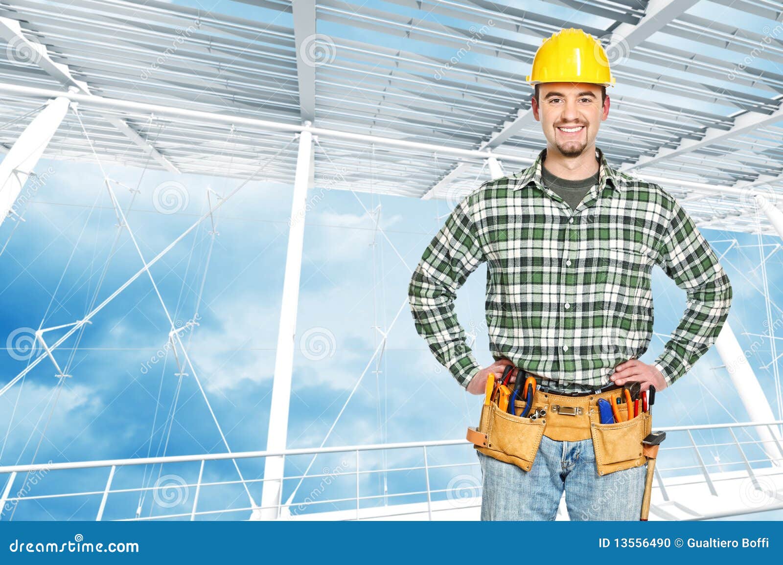 Man tools portrait stock photo. Image of builder, industry - 13556490