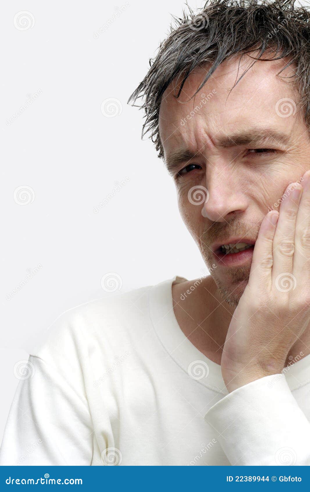 Man with toothache stock photo. Image of headache, tooth - 22389944