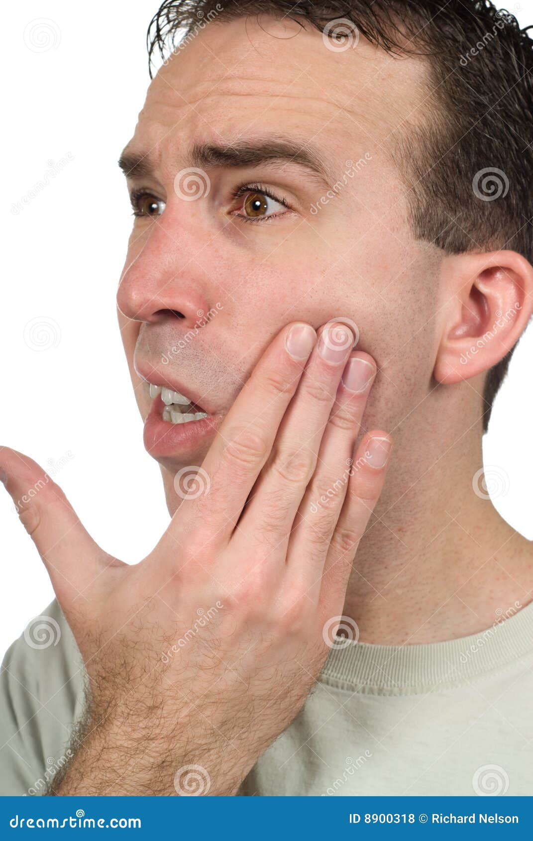 Man with Toothache stock photo. Image of medical, agony - 8900318