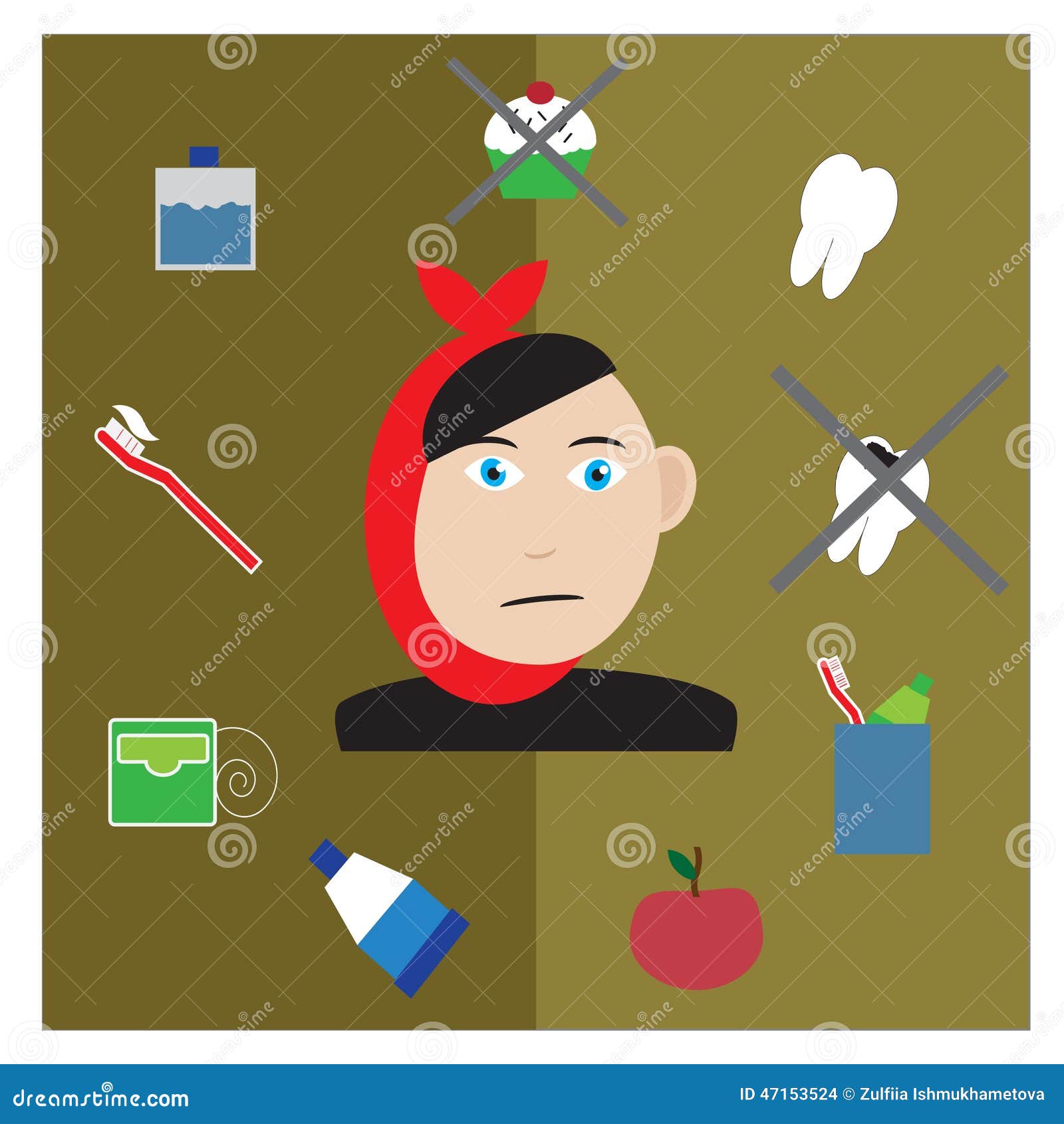 Man with a toothache stock vector. Illustration of dental - 47153524