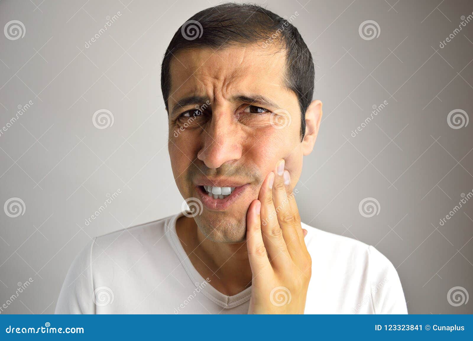 Man with toothache stock image. Image of male, despair - 123323841