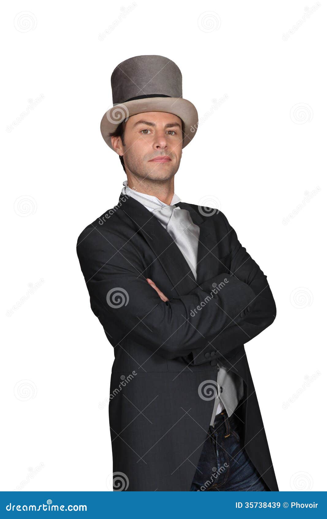 Man in a top hat stock image. Image of financial, horseracing - 35738439