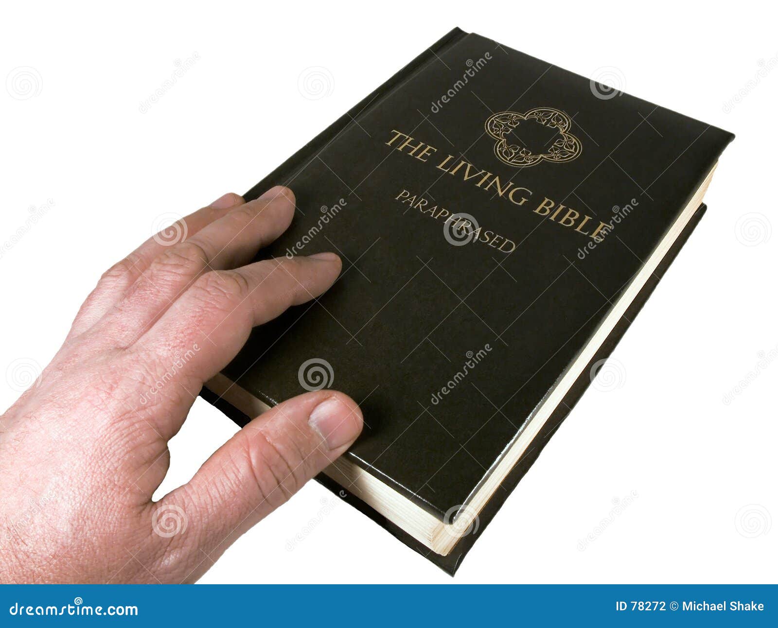 Man Touching the Bible stock photo. Image of book, jesus - 78272