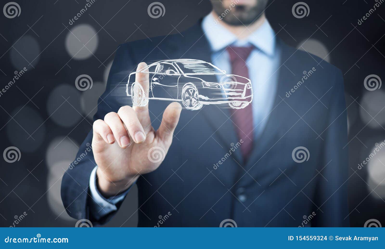 Man touching car stock photo. Image of technology, businessman - 154559324
