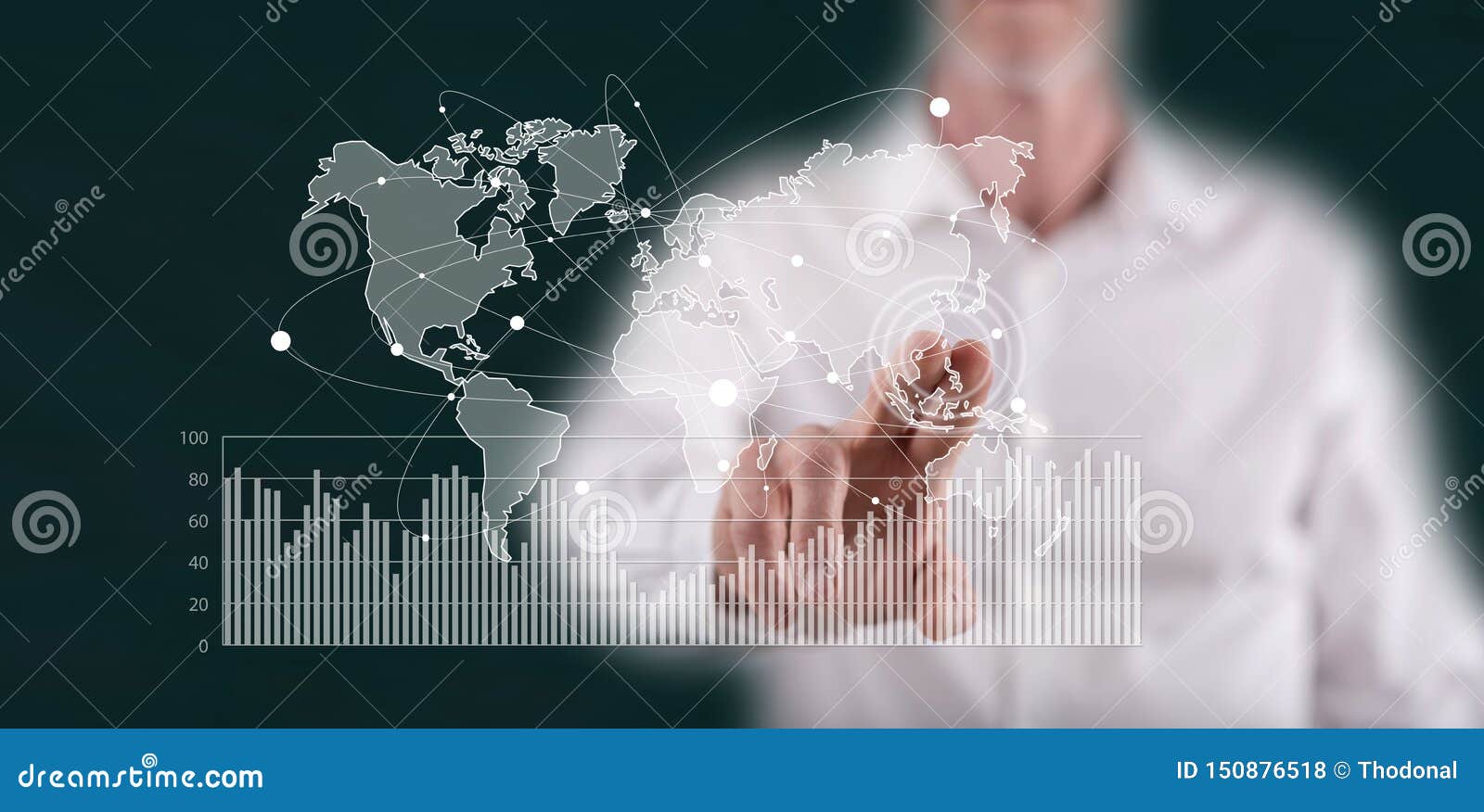 Man Touching a Digital Marketing Statistics Concept Stock Photo - Image ... Man Touching a Digital Marketing Statistics Concept Stock Photo - Image ...